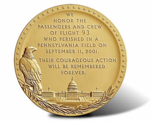 US MINT 3 IN. BRONZE 911 FALLEN HEROES, NEW YORK, PENTAGON, AND FLIGHT ...