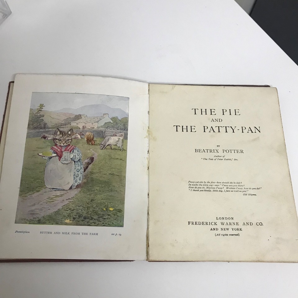 Beatrix Potter The Pie and the Patty-Pan Book – Early 1900s Antique ...