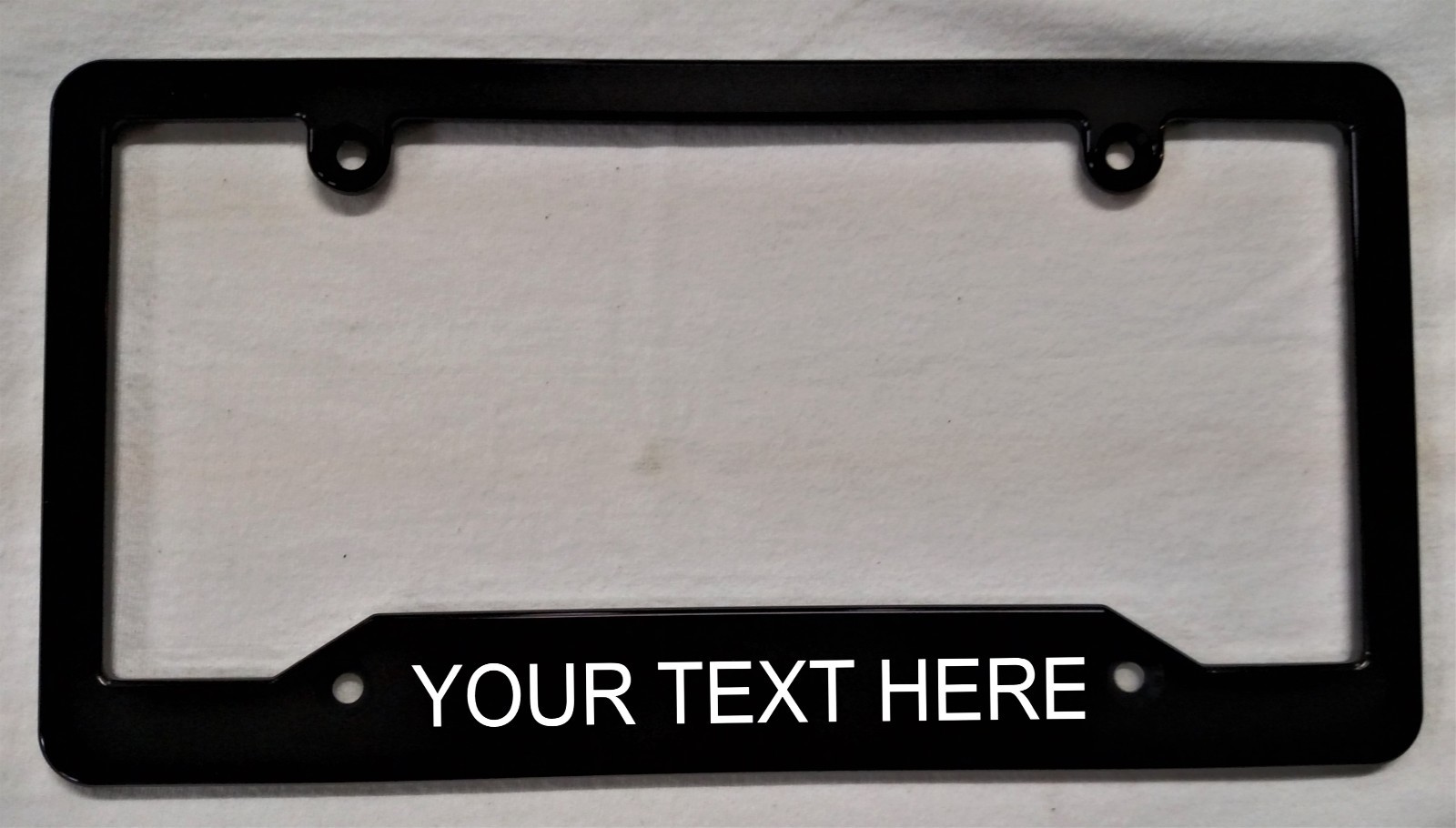 Personalized Custom Billet Aluminum License Plate Frames, Black ...