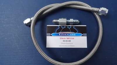 24" Gauge Line Oil / Fuel Pressure Hose IMCA NHRA SBC,-3 AN fittings | eBay