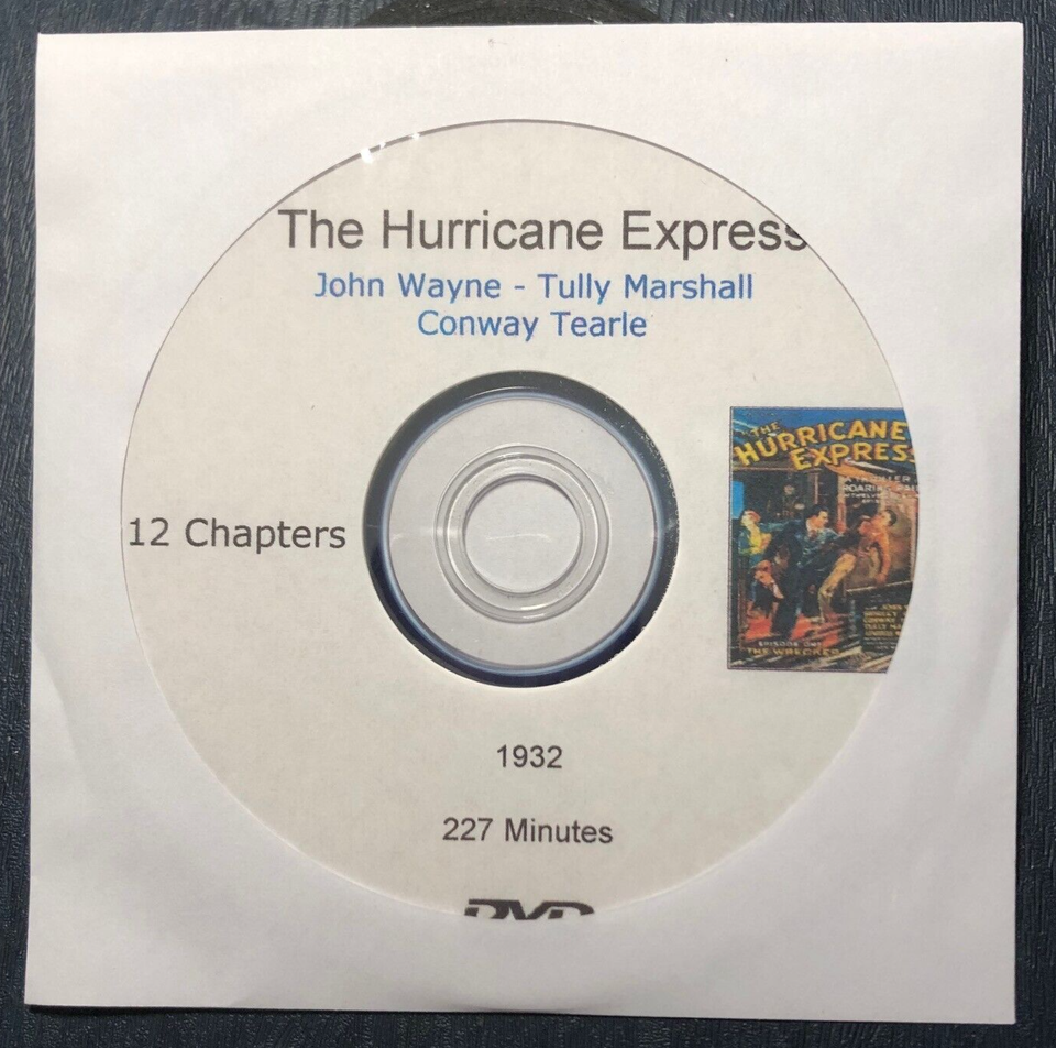 The Hurricane Express - Cliffhanger Movie Serial DVD John Wayne Tully ...