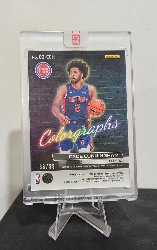 2022-2023 Panini CADE CUNNINGHAM Spectra Colorgraphs On-Card Auto /99 ...