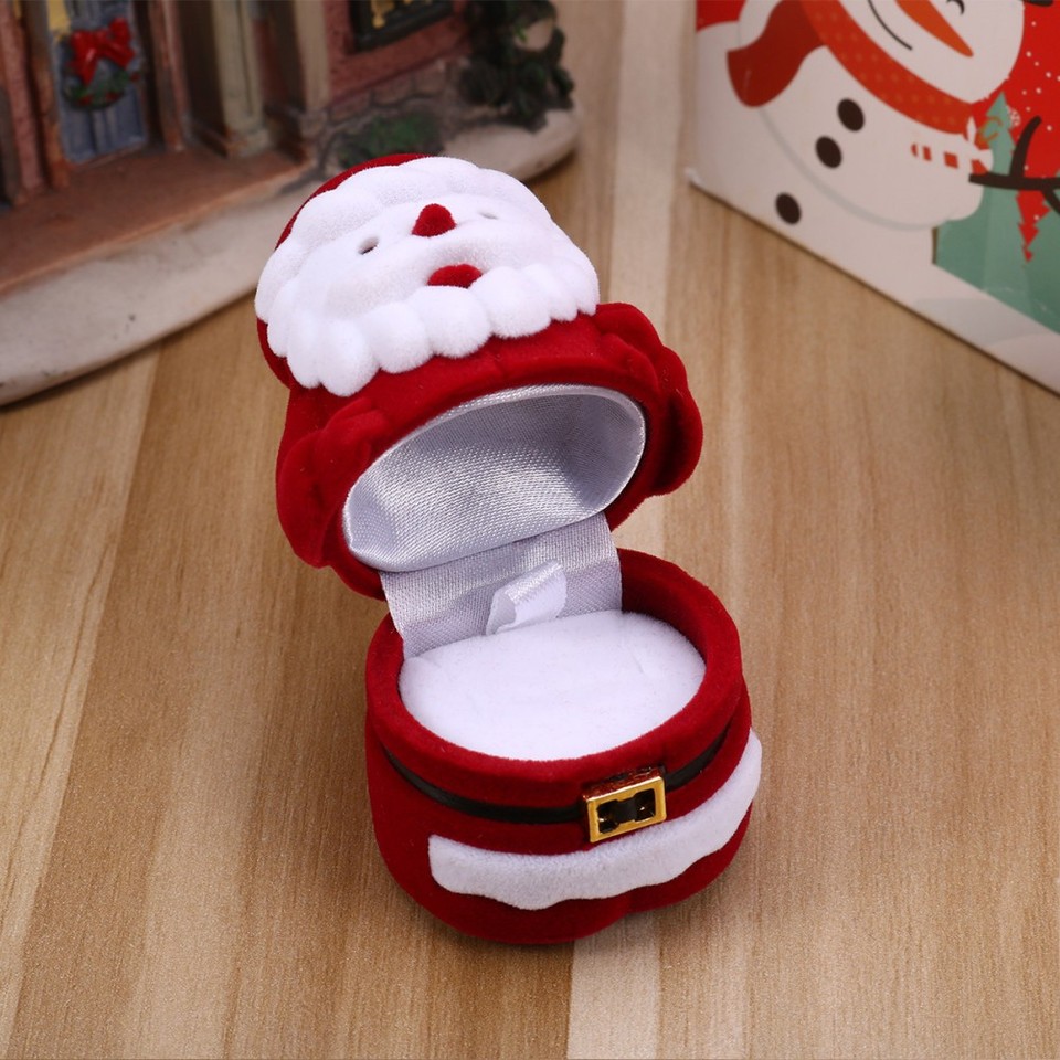 Classic Traditional Santa Storage Box Adorable Earrings Necklace | eBay
