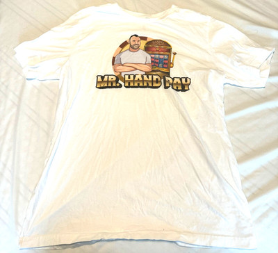 Mr. Handpay XL White T-Shirt | eBay