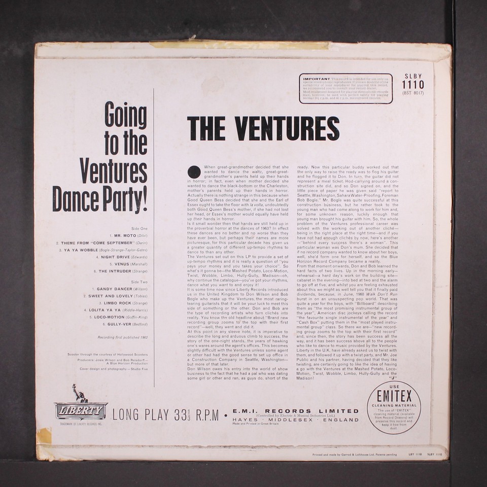 VENTURES: going to the ventures dance party! LIBERTY 12" LP 33 RPM UK ...
