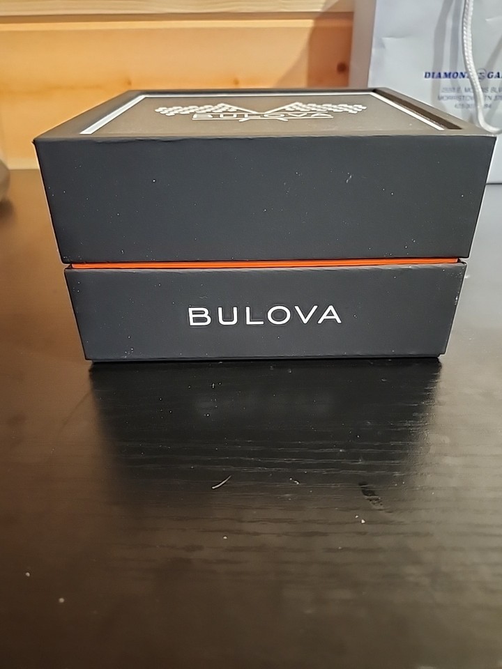 Bulova Men's Racer Chronograph Quartz Watch Blue Dial (Model #98B432 ...