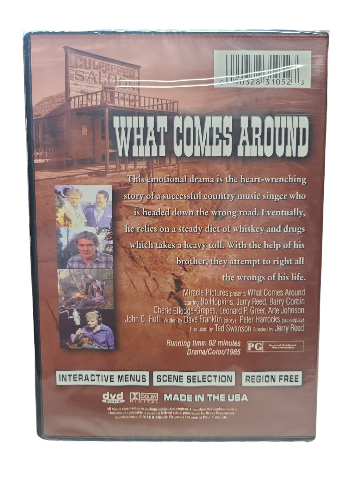 What Comes Around 1985 DVD Jerry Reed Bo Hopkins First Class for sale ...