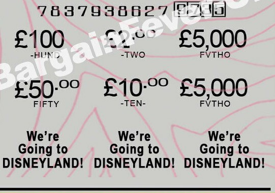 DISNEYLAND PARIS DISNEY WORLD LAND Holiday Surprise Reveal Scratch Card ...