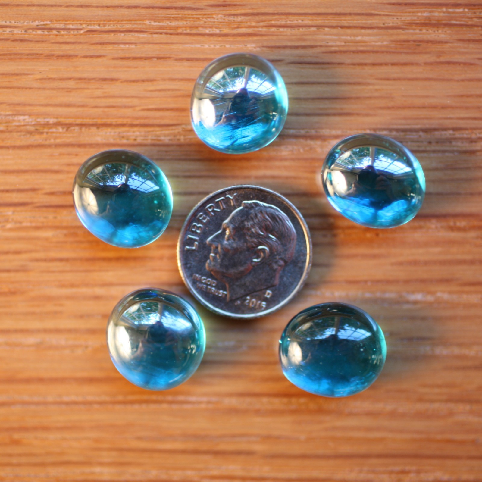 Tiny Blue Dice Bag & Blue Glass Gems Life Energy, Gaming Tokens ...