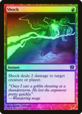 Shock FOIL 9th Edition PLD Red Common MAGIC THE GATHERING MTG CARD ...