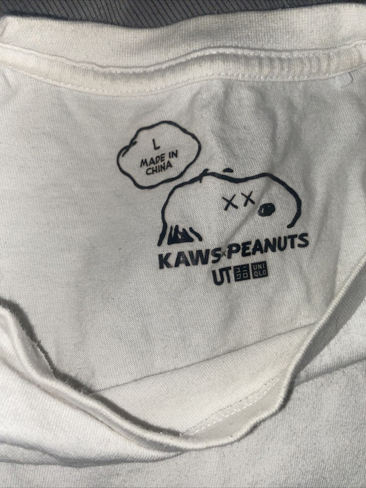 Uniqlo x Kaws x Peanuts Joe Kaws Yawn Mens L Tshirt | eBay