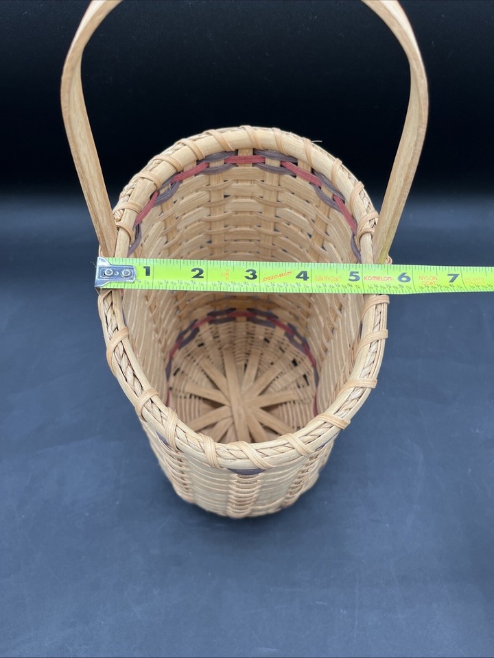 Hand Woven Basket with Handle Storage Basket | eBay