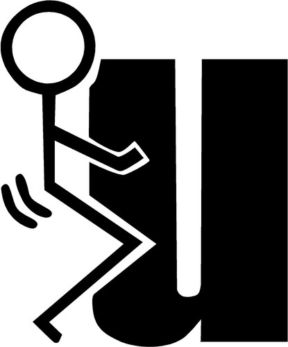 f^ck U Funny Diecut Decal Sticker Car Truck SUV Window Vinyl Fck It F ...