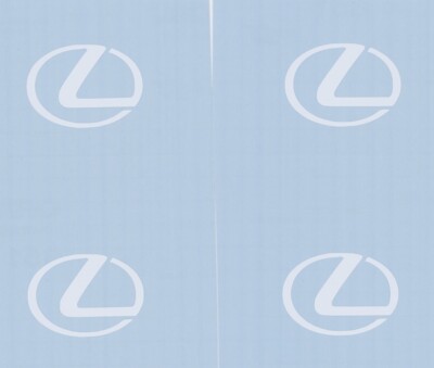 4x LEXUS Logo 2" White Decals Stickers Car Shows Windows Hub Caps Decal ...