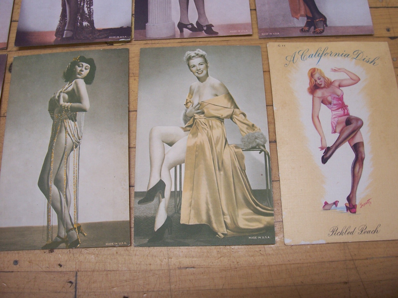 10 Vintage Risque Pin Up Girl Arcade Card Postcard | eBay