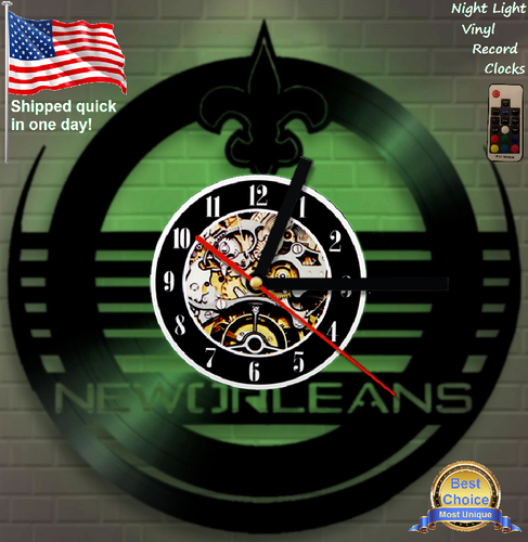 New Orleans Saints NFL AFL football Vinyl Record LED back lit Wall ...