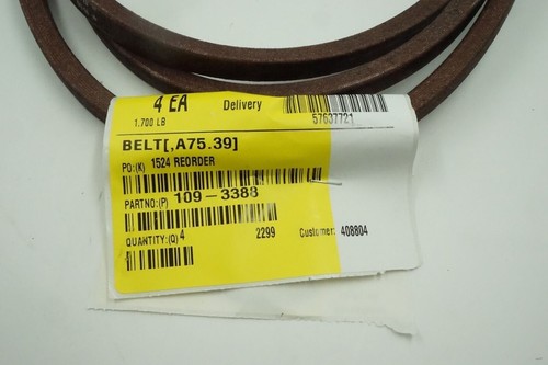 GENUINE OEM TORO/EXMARK PART # 126-9835 HYDRO BELT; REPLACES 109-3388 ...