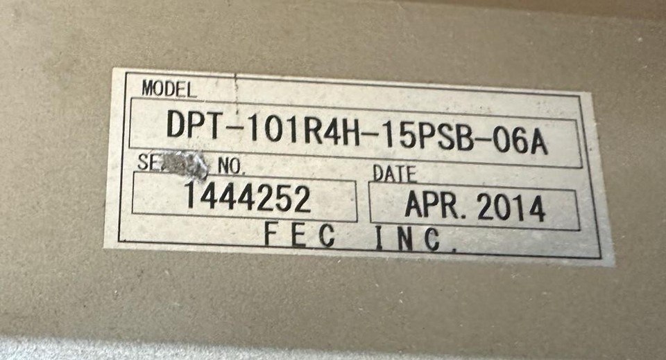 FEC #DPT-101R4H-15PSB-06A With A #RM4H Motor | eBay