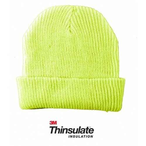 Neon Yellow Watch Cuff Cuffed Stocking Cap Beanie Winter Stocking 3M ...