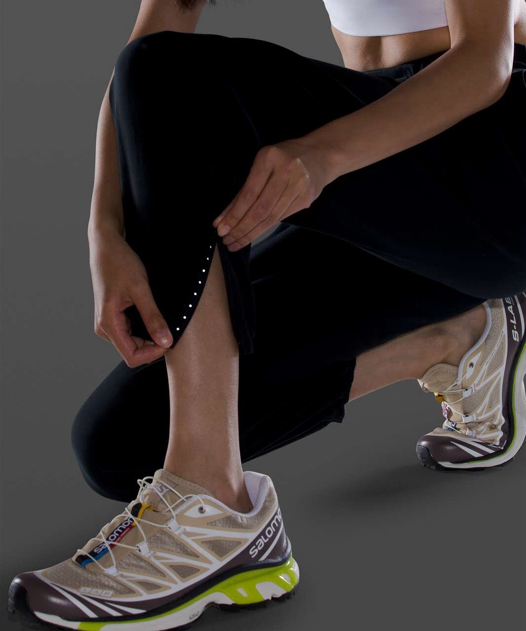 Lululemon Essential Affinity Mid Rise Jogger Pant Black Women Size 8 | eBay