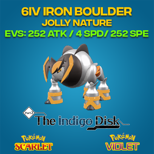 6IV Iron Boulder | Pokemon Scarlet and Violet | Indigo Disk | FAST ...