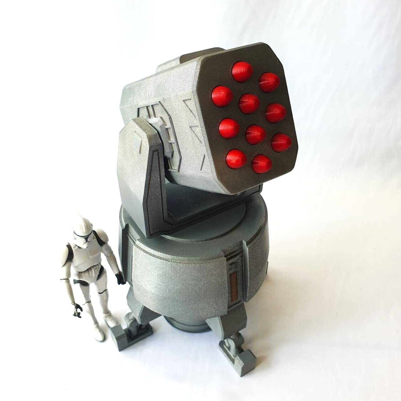 CUSTOM SCI FI ACID RAIN MISSILE TURRET #2 for 3.75 inch (1:18) FIGURE ...