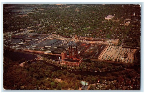 c1960 Aerial View Home Oldsmobile Factory Lansing Michigan MI Unposted ...
