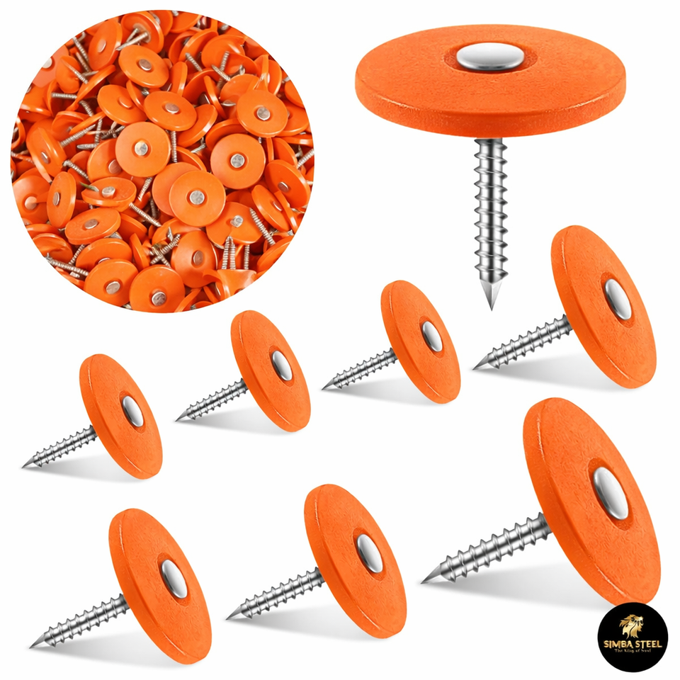 Roofing Nails Plastic Cap 1 in. Galvanized Felt Paper Tyvek House Wrap ...