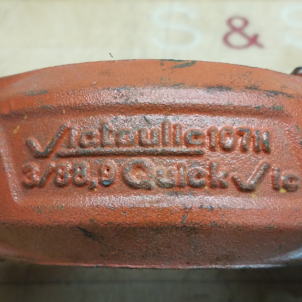 Victaulic 107N 3/88,9 QuickVic Rigid Coupling, Angled Bolt Pad - USED ...