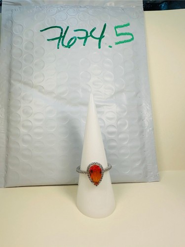 Bomb Party Sz8 BP Ring Fashion Jewelry RBP Bicolor Teardrop Red/Orange ...