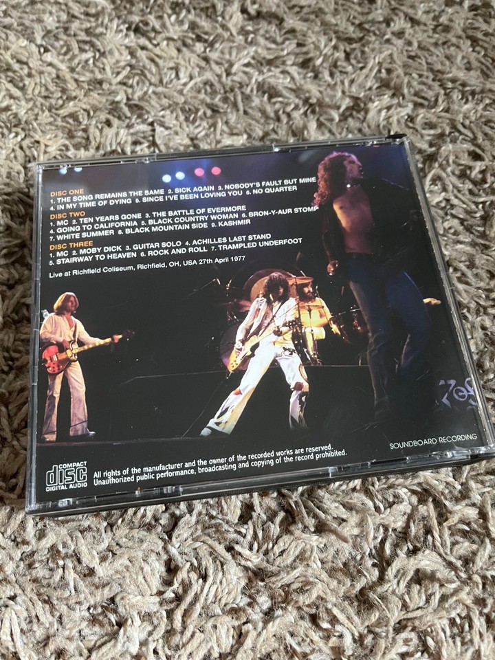 LED ZEPPELIN DESTROYER CLEVELAND 1977 BOX SET RICHFIELD COLISEUM 04/27 ...
