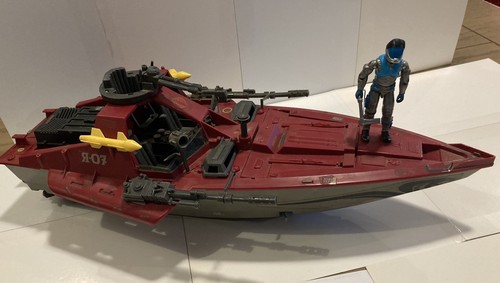 Vintage 1985 GI Joe Cobra Moray Hydrofoil W/ Lampreys V1 Action Figure ...