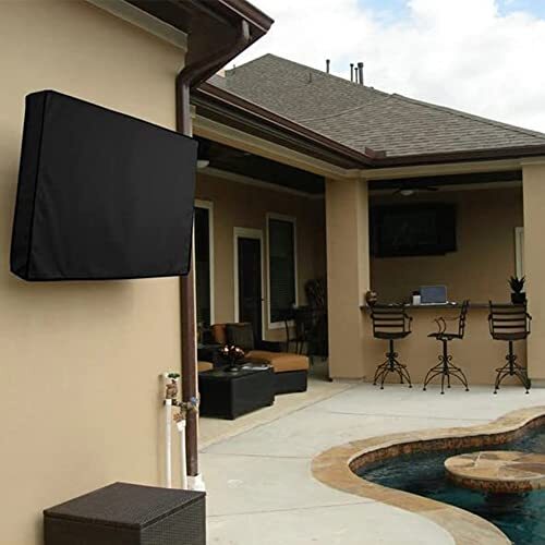 Outdoor TV Cover Waterproof Dustproof Patio Television Cover, 60 to 65 ...