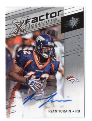 Football Card - 2009 Ryan Torain X-RT Auto - Denver Broncos UD SPx ...