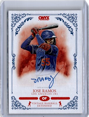 2022 Onyx Vintage Blue Ink Jose Ramos Auto (B85) A2 Dodgers | eBay
