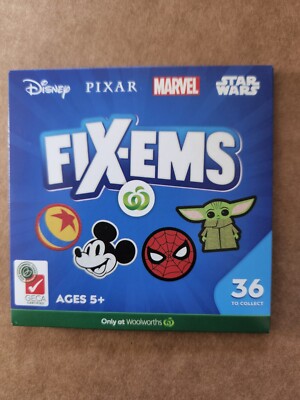 Fix-Ems Woolworths Disney Pixar Marvel Star Wars Fixem sticker unopened ...