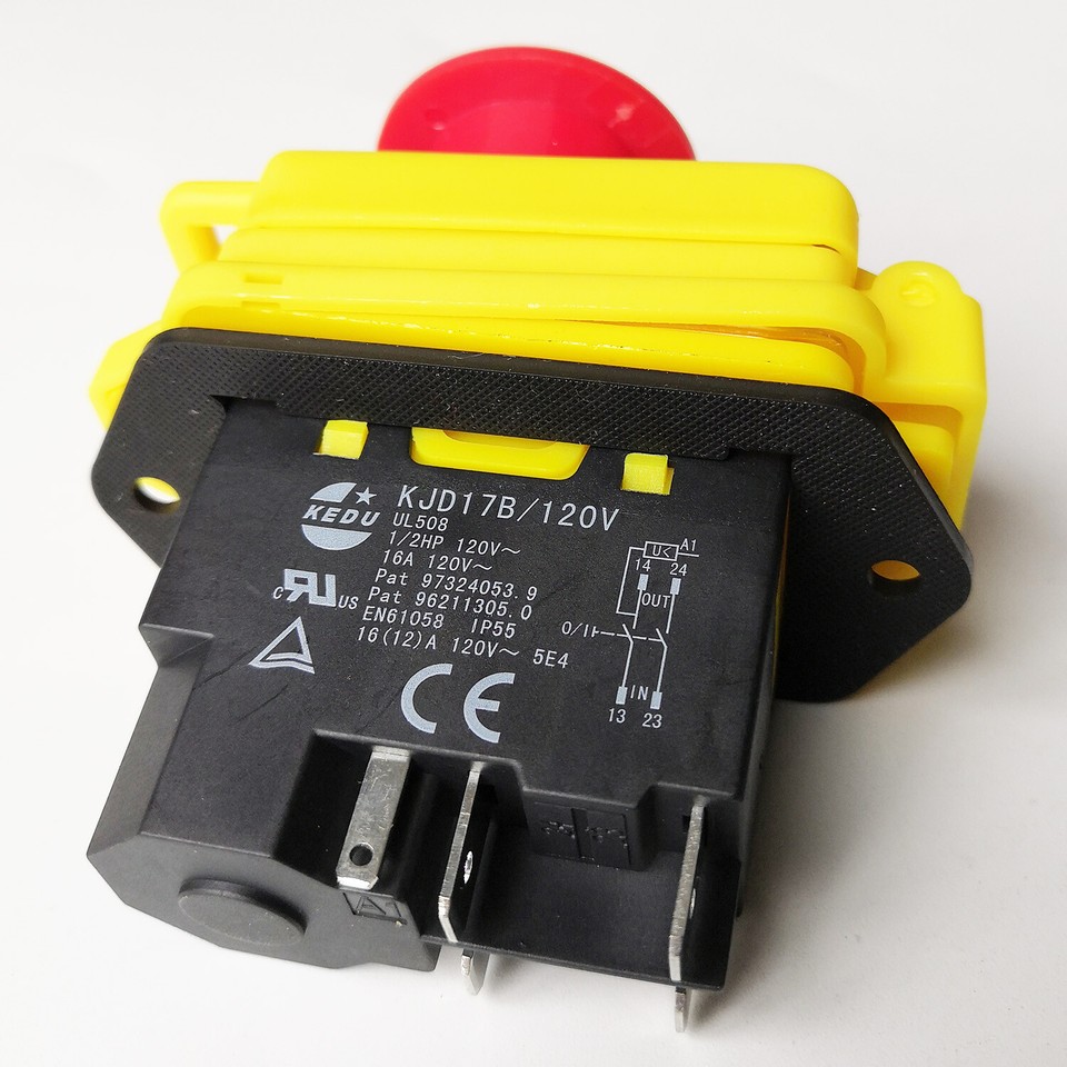 KEDU KJD17B/120V GF 5Pin Waterproof Emergency Electromagnetic ...