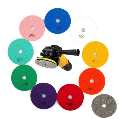 10 Piece Diamond Polishing Pad Set for Stone Sanding High Wear ...