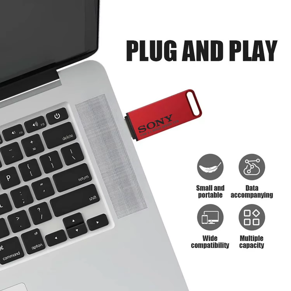 SONY High Speed PenDrive 2TB USB Flash Drive 1TB Metal Pendrive 512GB 256GB Port | eBay
