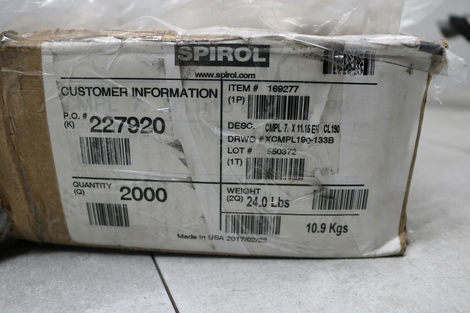 2000x Spirol Compression Limiter 7mm (0.30in) ID, 11.5mm (0.45in) OD ...