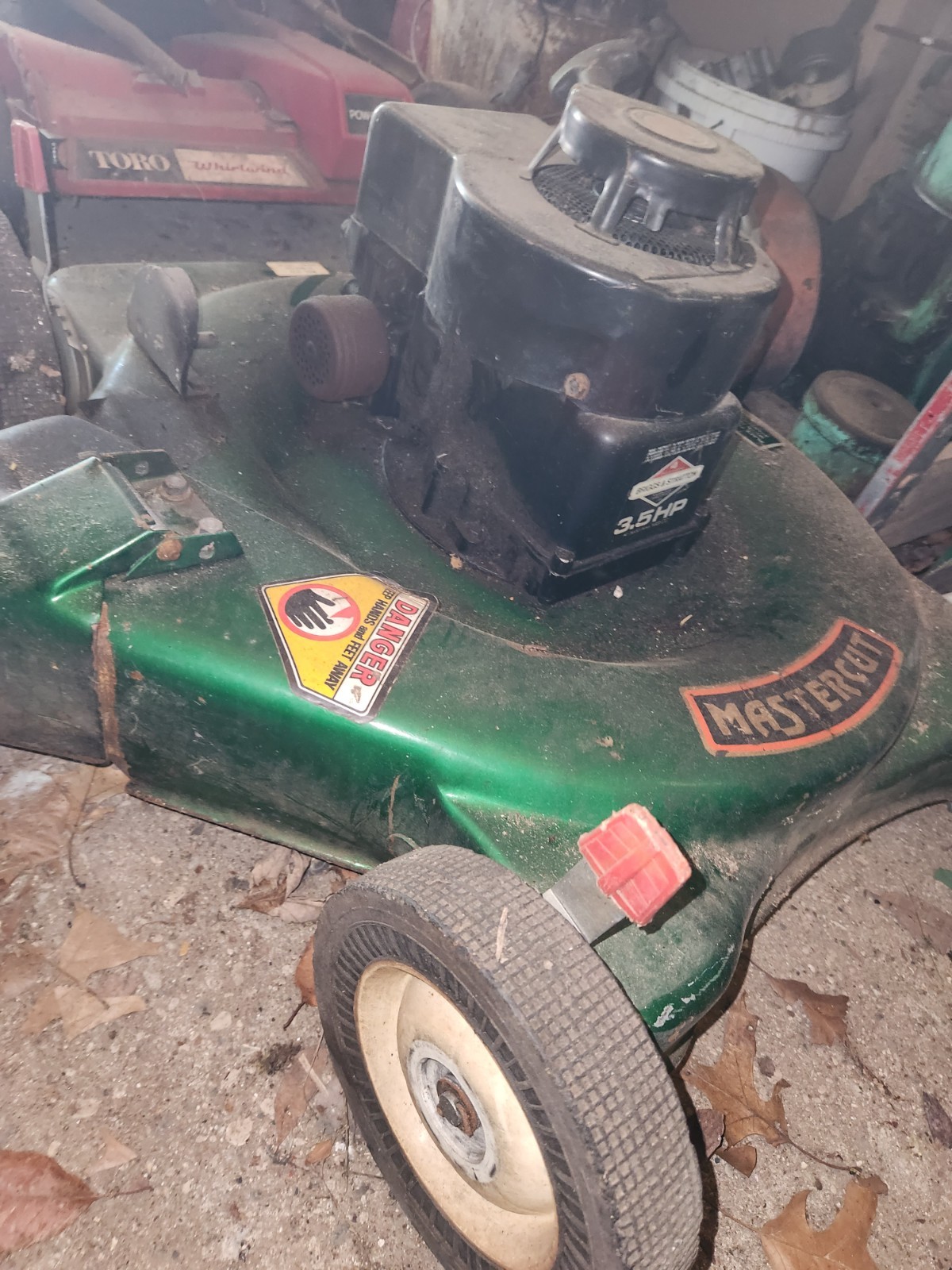 Rare Vintage Mastercut Briggs Push Mower Clean Green Nice Shape Overall ...