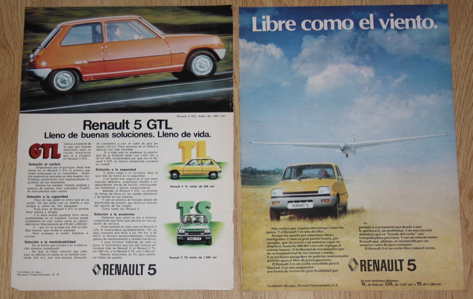 Renault 5 Car 2x 1970s Spain Ads Advertising Ad Promo Automobile | eBay