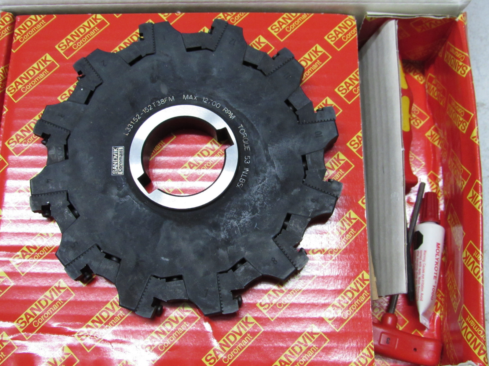 Sandvik L331.52-152T38FM Coromill Adjustable Half Side Face Disc ...