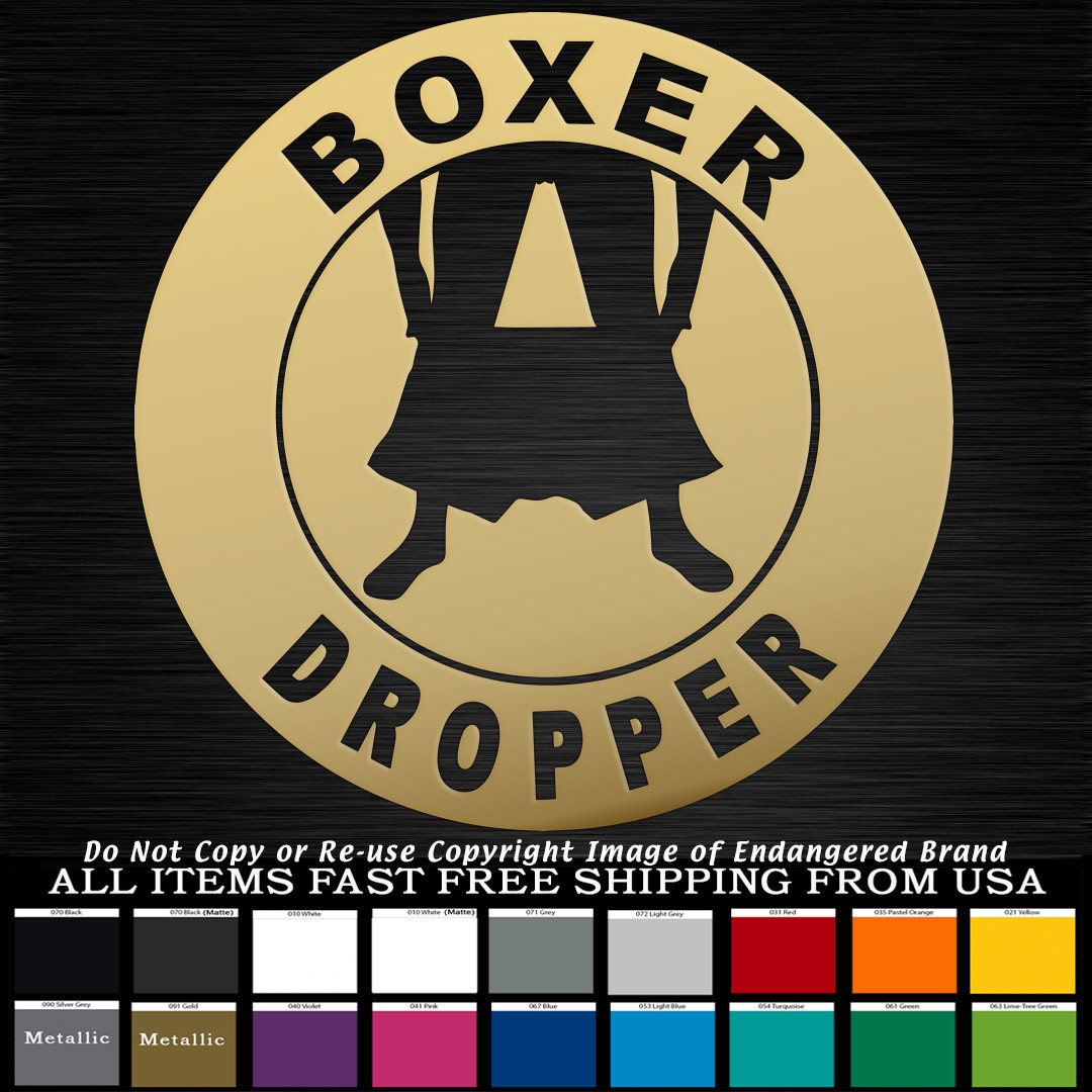 Panty Boxer Dropper Round Black Low Boost JDM Funny Truck Car Sticker ...