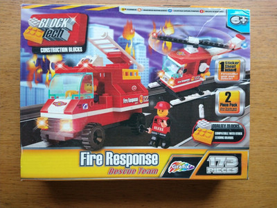 New Block Tech Fire Response Rescue Team Construction Blocks 173 Pieces ...