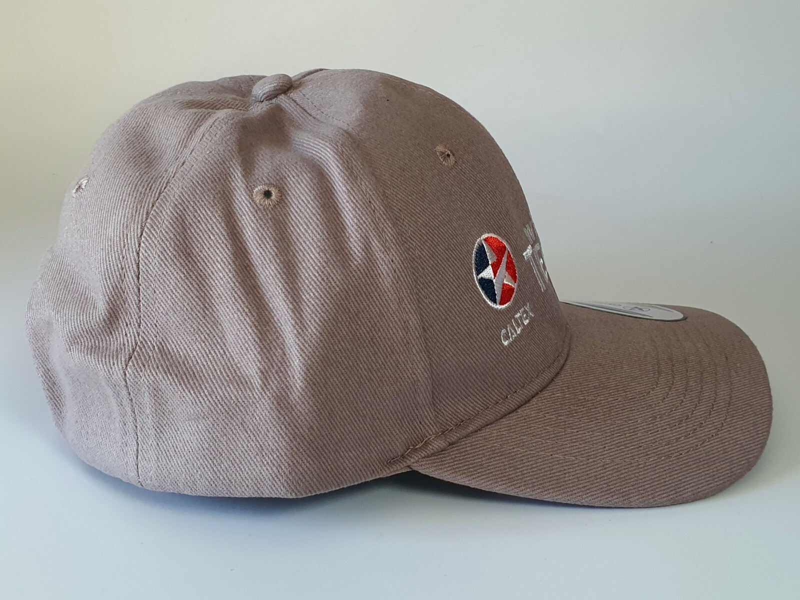 Caltex with Techron Official Taupe Grey Cotton Embroidered Baseball Cap ...