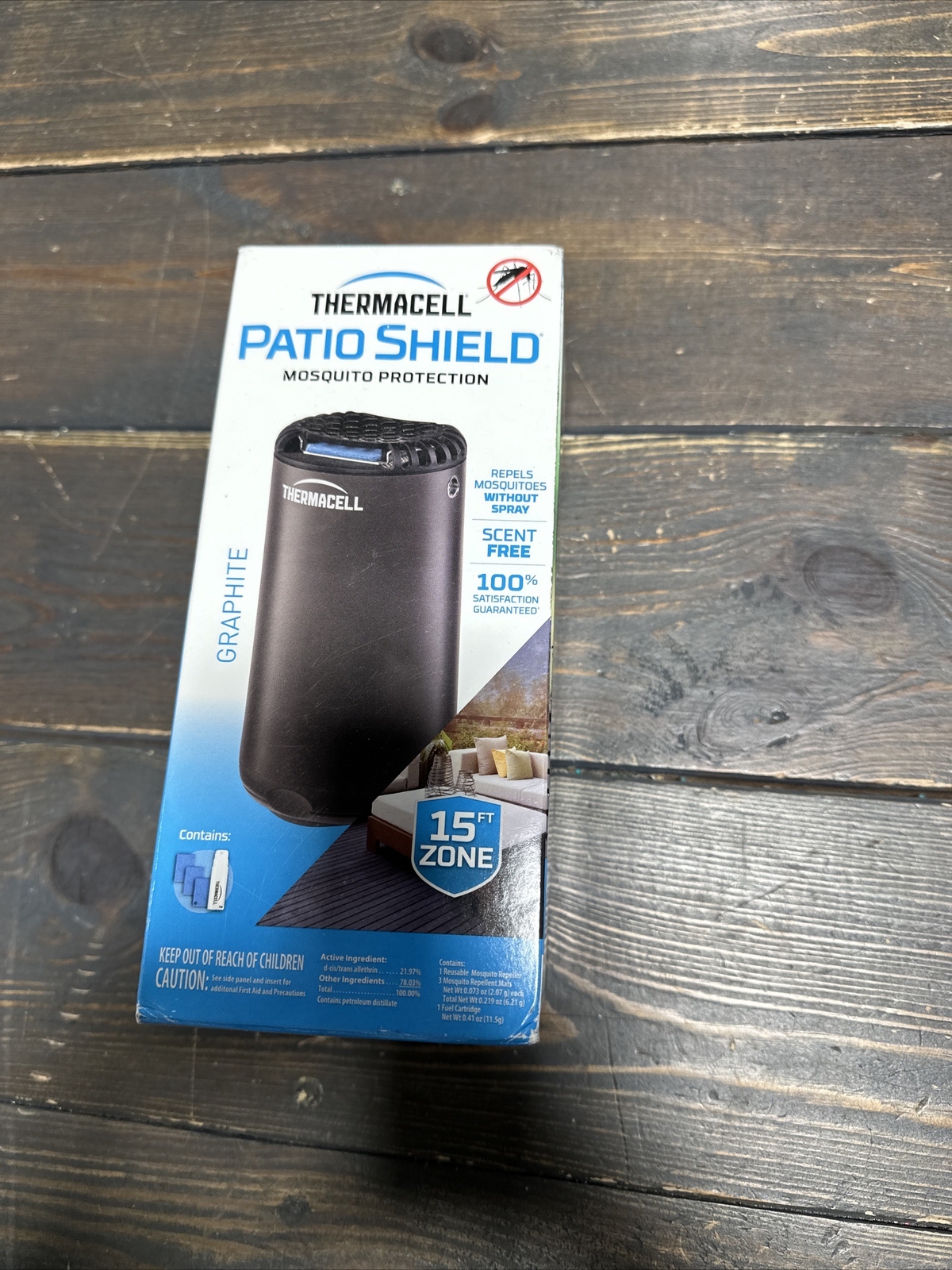 Thermacell Patio Shield Mosquito Protection Graphite Repellent ...