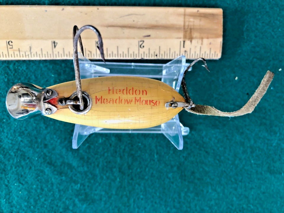 Heddon Meadow Mouse, White with red blush on face. L-Rig | eBay