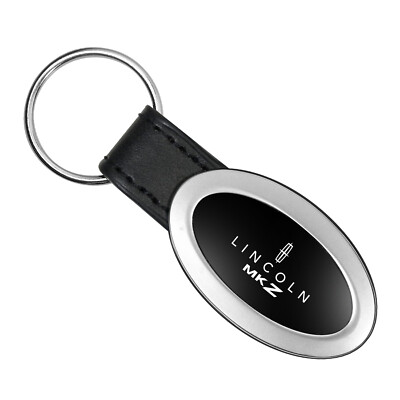 Lincoln MKZ Black Oval Style Metal Key Chain Key Fob Officially ...