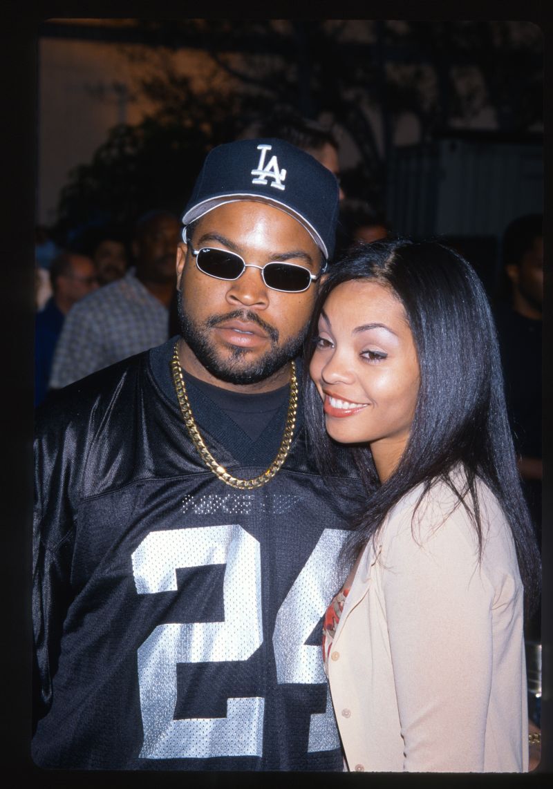 1999 ICE CUBE & WIFE Candid Original 35mm Slide Transparency NWA RAPPER ...
